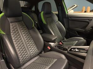 Green Audi RS3 2024 in Marupe, with an engine capacity of 2.50 L and mileage of 59 thousand km for 51300 €, photo 10 on AUTOMOTO.COM.LV