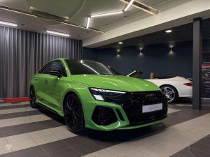 Green Audi RS3 2024 in Riga, with an engine capacity of 2.48 L and mileage of 59 thousand km for 51300 €, photo 4 on AUTOMOTO.COM.LV