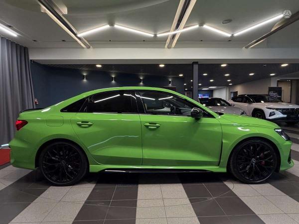 Green Audi RS3 2024 in Riga, with an engine capacity of 2.48 L and mileage of 59 thousand km for 51300 €, photo 4 on AUTOMOTO.COM.LV