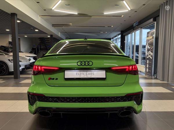 Green Audi RS3 2024 in Riga, with an engine capacity of 2.48 L and mileage of 59 thousand km for 51300 €, photo 6 on AUTOMOTO.COM.LV
