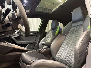 Green Audi RS3 2024 in Riga, with an engine capacity of 2.48 L and mileage of 59 thousand km for 51300 €, photo 12 on AUTOMOTO.COM.LV