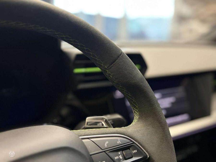 Green Audi RS3 2024 in Riga, with an engine capacity of 2.48 L and mileage of 59 thousand km for 51300 €, photo 19 on AUTOMOTO.COM.LV