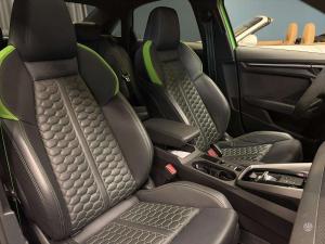 Green Audi RS3 2024 in Riga, with an engine capacity of 2.48 L and mileage of 59 thousand km for 51300 €, photo 28 on AUTOMOTO.COM.LV