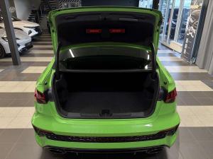 Green Audi RS3 2024 in Riga, with an engine capacity of 2.48 L and mileage of 59 thousand km for 51300 €, photo 29 on AUTOMOTO.COM.LV