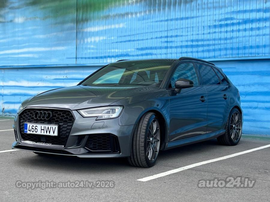 Grey Audi RS3 2018 in Tallinn, with an engine capacity of 2.50 L and mileage of 144 thousand km for 31900 €, photo 6 on AUTOMOTO.COM.LV