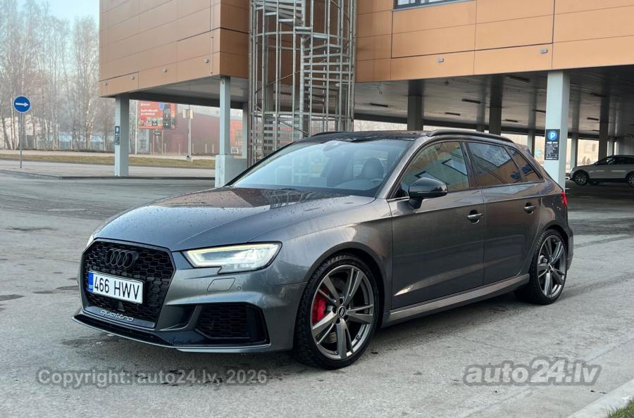 Grey Audi RS3 2018 in Tallinn, with an engine capacity of 2.50 L and mileage of 144 thousand km for 31900 €, photo 12 on AUTOMOTO.COM.LV