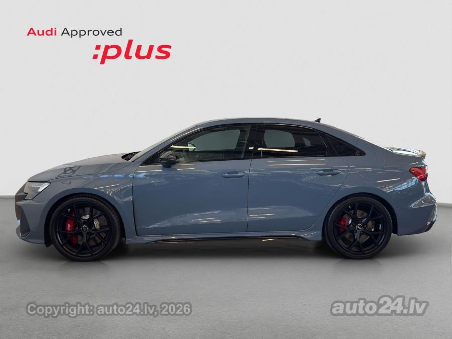 Grey Audi RS3 2025 in Tallinn, with an engine capacity of 2.50 L and mileage of 3 thousand km for 68900 €, photo 3 on AUTOMOTO.COM.LV