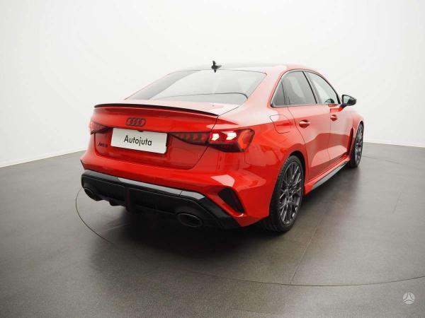 Red Audi RS3 2025 in Vilnius, with an engine capacity of 2.48 L and mileage of 11 thousand km for 59500 €, photo 4 on AUTOMOTO.COM.LV