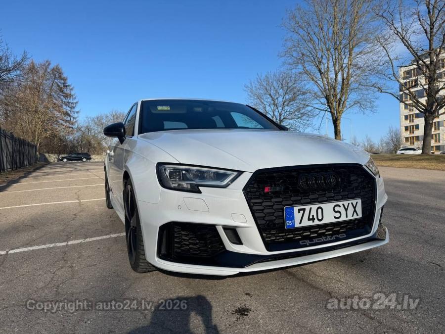 White Audi RS3 2019 in Tallinn, with an engine capacity of 2.50 L and mileage of 82 thousand km for 37000 €, photo 3 on AUTOMOTO.COM.LV