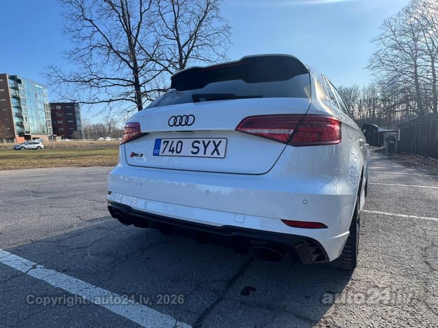 White Audi RS3 2019 in Tallinn, with an engine capacity of 2.50 L and mileage of 82 thousand km for 37000 €, photo 7 on AUTOMOTO.COM.LV