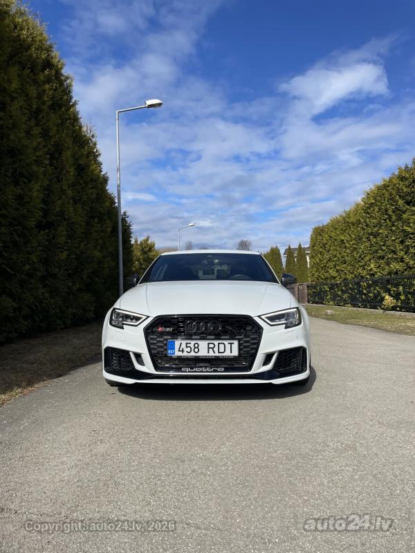 White Audi RS3 2020 in Tallinn, with an engine capacity of 2.50 L and mileage of 23 thousand km for 53900 €, photo 2 on AUTOMOTO.COM.LV