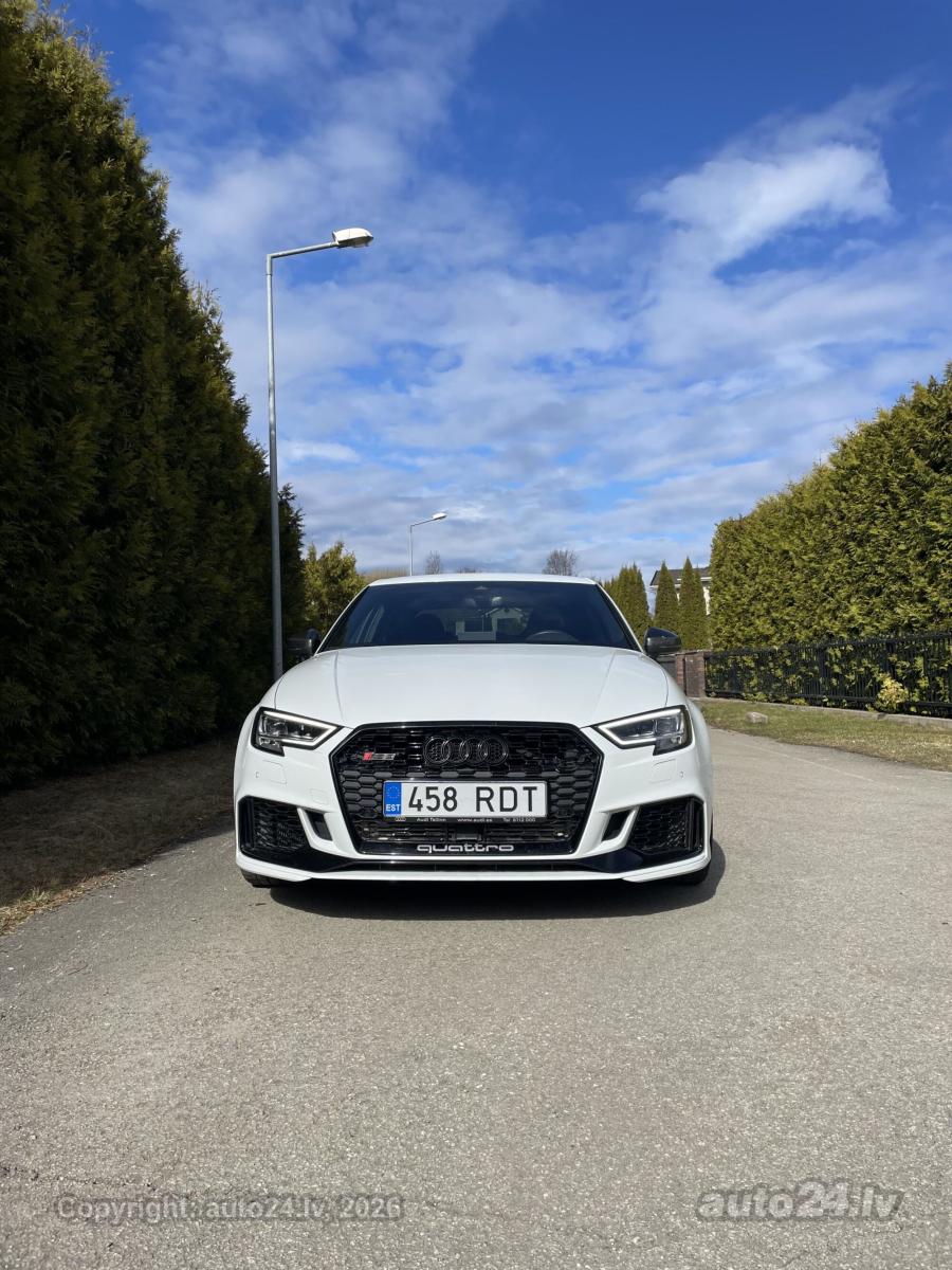 White Audi RS3 2020 in Tallinn, with an engine capacity of 2.50 L and mileage of 23 thousand km for 53900 €, photo 3 on AUTOMOTO.COM.LV