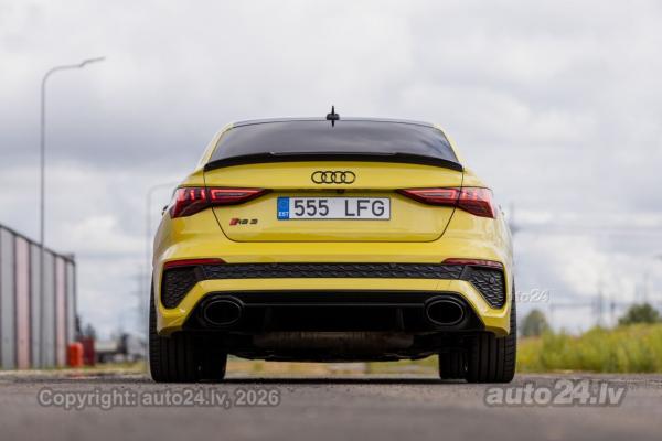 Yellow Audi RS3 2023 in Tallinn, with an engine capacity of 2.50 L and mileage of 80 thousand km for 55555 €, photo 5 on AUTOMOTO.COM.LV