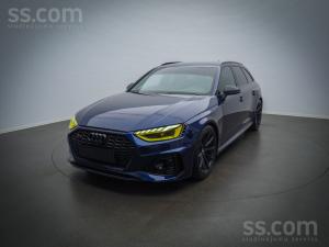 Zils Audi RS4 2020 Rīga, ar dzinēja tilpumu 2.90 L un nobraukumu 77 tūkst. km par 47444 €, foto  vietnē AUTOMOTO.COM.LV