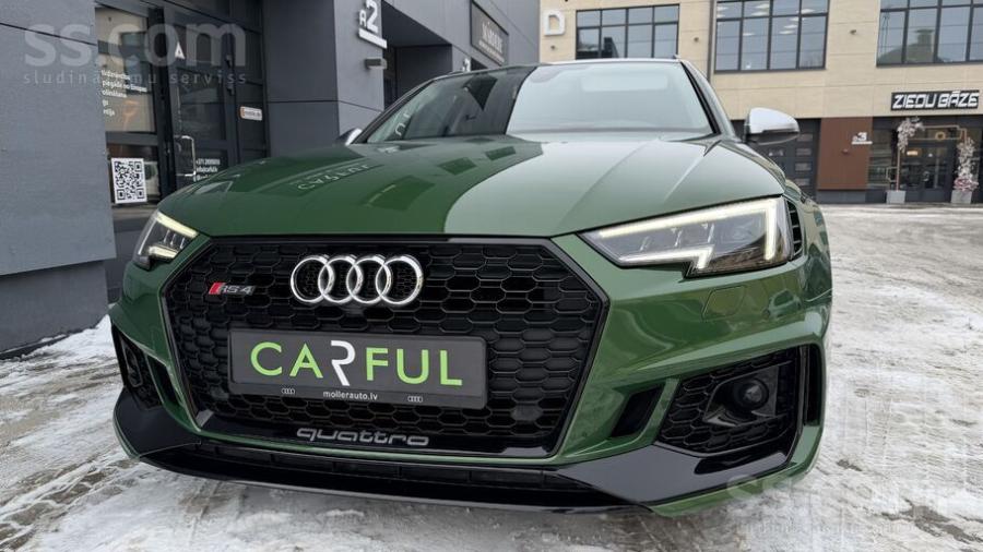 Zaļš Audi RS4 2018 Rīga, ar dzinēja tilpumu 2.90 L un nobraukumu 133 tūkst. km par 44900 €, foto 3 vietnē AUTOMOTO.COM.LV