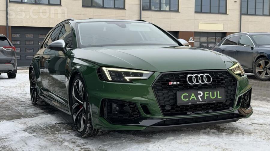 Zaļš Audi RS4 2018 Rīga, ar dzinēja tilpumu 2.90 L un nobraukumu 133 tūkst. km par 44900 €, foto 4 vietnē AUTOMOTO.COM.LV
