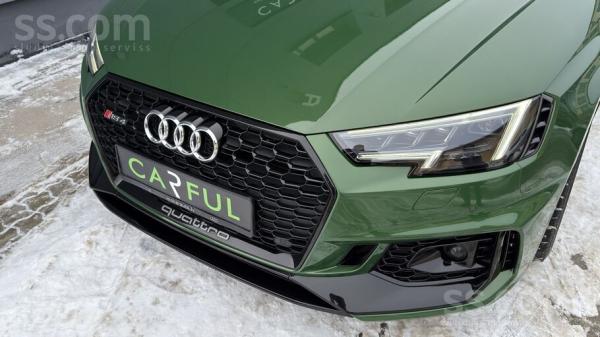 Green Audi RS4 2018 in Riga, with an engine capacity of 2.90 L and mileage of 133 thousand km for 44900 €, photo 9 on AUTOMOTO.COM.LV