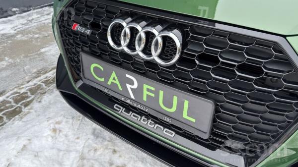 Green Audi RS4 2018 in Riga, with an engine capacity of 2.90 L and mileage of 133 thousand km for 44900 €, photo 10 on AUTOMOTO.COM.LV
