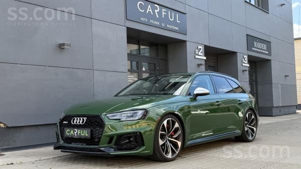 Zaļš Audi RS4 2018 Rīga, ar dzinēja tilpumu 2.90 L un nobraukumu 133 tūkst. km par 43000 €, foto 1 vietnē AUTOMOTO.COM.LV