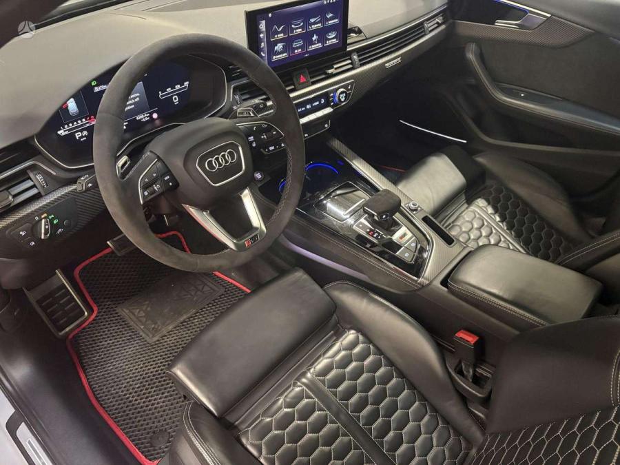 Pelēks Audi RS4 2021 Viļņa, ar dzinēja tilpumu 2.89 L un nobraukumu 83 tūkst. km par 46990 €, foto 13 vietnē AUTOMOTO.COM.LV