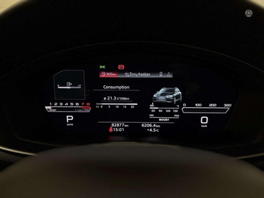 Pelēks Audi RS4 2021 Viļņa, ar dzinēja tilpumu 2.89 L un nobraukumu 83 tūkst. km par 46990 €, foto 25 vietnē AUTOMOTO.COM.LV