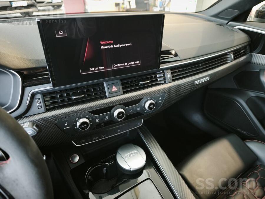 Grey Audi RS4 2024 in Riga, with an engine capacity of 2.90 L and mileage of 114 thousand km for 55000 €, photo 21 on AUTOMOTO.COM.LV