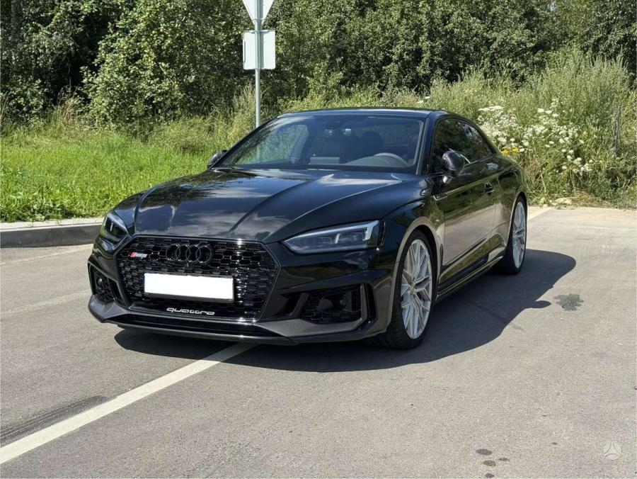 Melns Audi RS5 2018 Alīta, ar dzinēja tilpumu 2.89 L un nobraukumu 89 tūkst. km par 45500 €, foto 1 vietnē AUTOMOTO.COM.LV