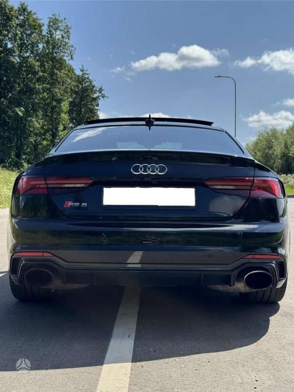 Black Audi RS5 2018 in Alytus, with an engine capacity of 2.89 L and mileage of 89 thousand km for 45500 €, photo 6 on AUTOMOTO.COM.LV