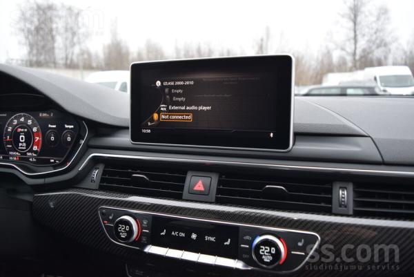 Black Audi RS5 2019 in Riga, with an engine capacity of 2.90 L and mileage of 105 thousand km for 44900 €, photo 9 on AUTOMOTO.COM.LV
