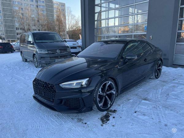 Melns Audi RS5 2019 Kauņa, ar dzinēja tilpumu 2.89 L un nobraukumu 82 tūkst. km par 26997 €, foto  vietnē AUTOMOTO.COM.LV