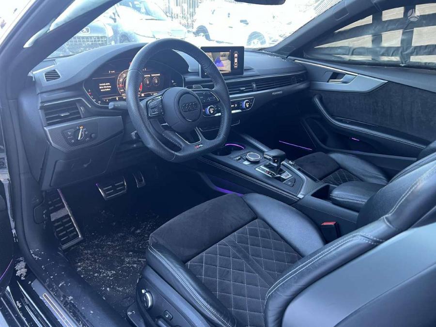 Melns Audi RS5 2019 Kauņa, ar dzinēja tilpumu 2.89 L un nobraukumu 82 tūkst. km par 26997 €, foto 6 vietnē AUTOMOTO.COM.LV