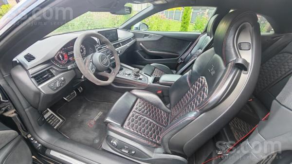 Black Audi RS5 2019 in Riga, with an engine capacity of 2.90 L and mileage of 82 thousand km for 43000 €, photo 5 on AUTOMOTO.COM.LV