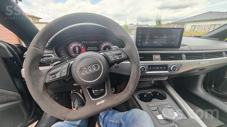 Melns Audi RS5 2019 Rīga, ar dzinēja tilpumu 2.90 L un nobraukumu 82 tūkst. km par 43000 €, foto 8 vietnē AUTOMOTO.COM.LV