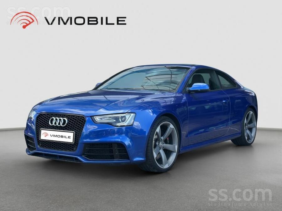 Blue Audi RS5 2013 in Riga, with an engine capacity of 4.20 L and mileage of 118 thousand km for 34900 €, photo 1 on AUTOMOTO.COM.LV