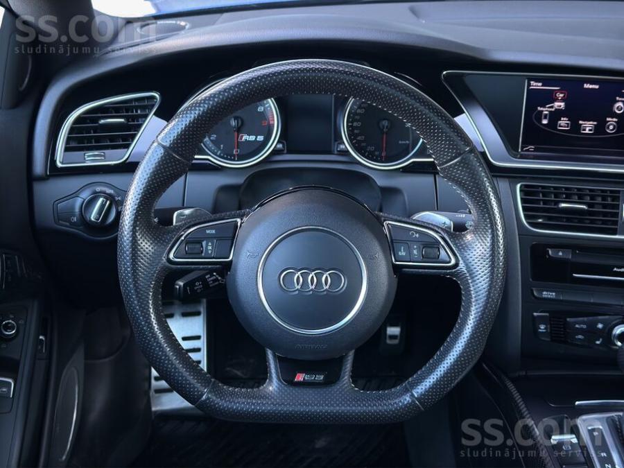 Blue Audi RS5 2013 in Riga, with an engine capacity of 4.20 L and mileage of 118 thousand km for 34900 €, photo 9 on AUTOMOTO.COM.LV