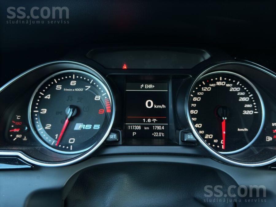 Zils Audi RS5 2013 Rīga, ar dzinēja tilpumu 4.20 L un nobraukumu 118 tūkst. km par 34900 €, foto 19 vietnē AUTOMOTO.COM.LV
