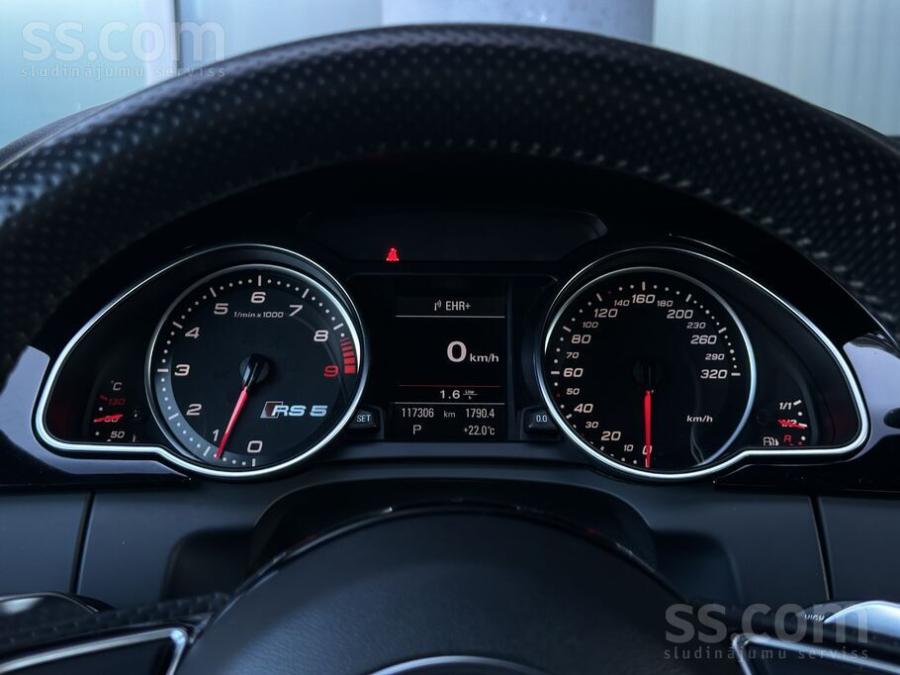 Zils Audi RS5 2013 Rīga, ar dzinēja tilpumu 4.20 L un nobraukumu 118 tūkst. km par 34900 €, foto 20 vietnē AUTOMOTO.COM.LV