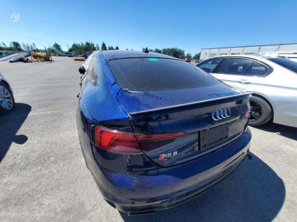 Blue Audi RS5 2019 in Alytus, with an engine capacity of 3.00 L and mileage of 71 thousand km for 24805 €, photo 3 on AUTOMOTO.COM.LV