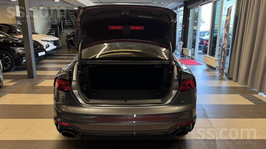 Grey Audi RS5 2017 in Riga, with an engine capacity of 2.90 L and mileage of 57 thousand km for 49000 €, photo 24 on AUTOMOTO.COM.LV