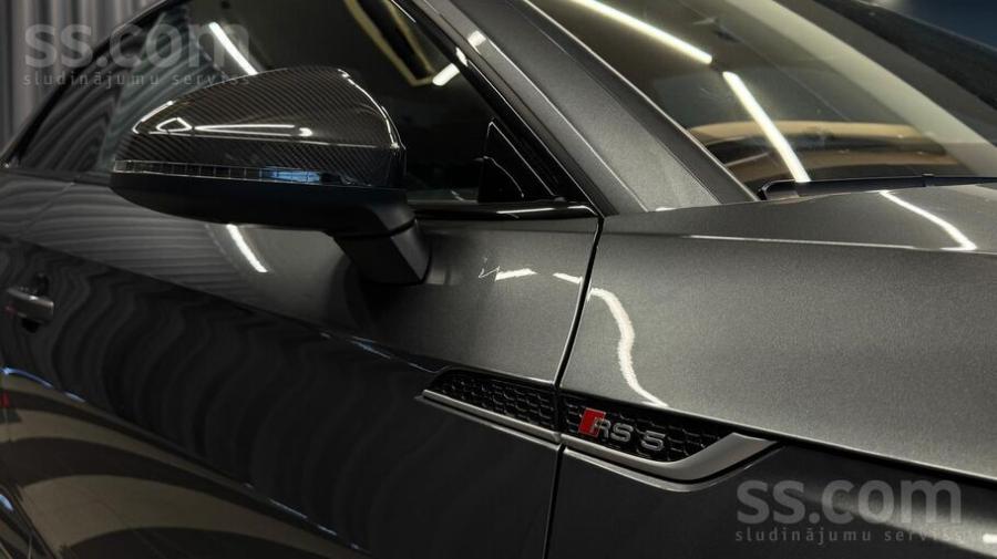Grey Audi RS5 2017 in Riga, with an engine capacity of 2.90 L and mileage of 57 thousand km for 49000 €, photo 25 on AUTOMOTO.COM.LV