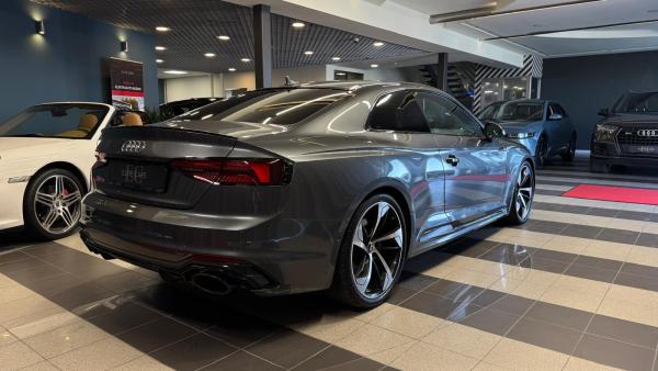 Grey Audi RS5 2017 in Riga, with an engine capacity of 2.90 L and mileage of 57 thousand km for 49000 €, photo 1 on AUTOMOTO.COM.LV