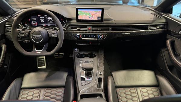 Grey Audi RS5 2017 in Riga, with an engine capacity of 2.90 L and mileage of 57 thousand km for 49000 €, photo 9 on AUTOMOTO.COM.LV