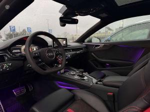 Grey Audi RS5 2018 in Kaunas, with an engine capacity of 2.89 L and mileage of 79 thousand km for 35500 €, photo 4 on AUTOMOTO.COM.LV
