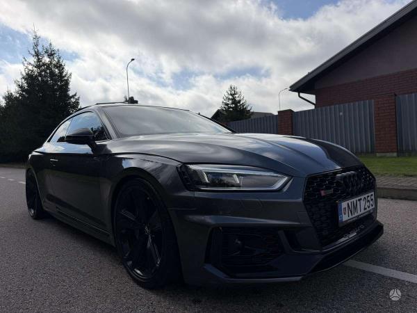 Grey Audi RS5 2018 in Kaunas, with an engine capacity of 2.89 L and mileage of 79 thousand km for 35500 €, photo 11 on AUTOMOTO.COM.LV