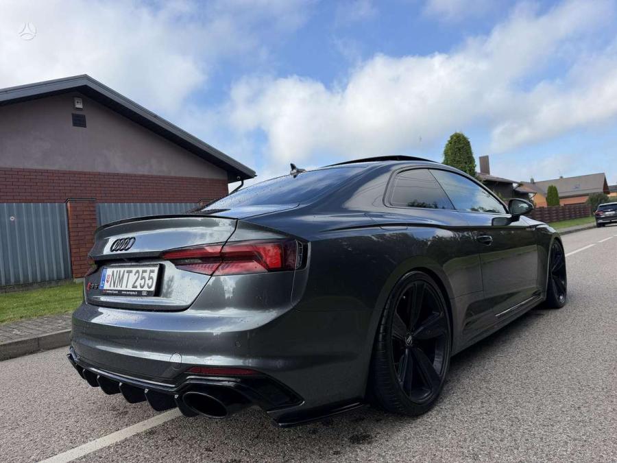 Grey Audi RS5 2018 in Kaunas, with an engine capacity of 2.89 L and mileage of 79 thousand km for 35500 €, photo 14 on AUTOMOTO.COM.LV