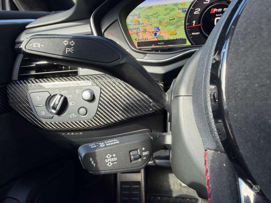 Grey Audi RS5 2018 in Kaunas, with an engine capacity of 2.89 L and mileage of 79 thousand km for 35500 €, photo 30 on AUTOMOTO.COM.LV