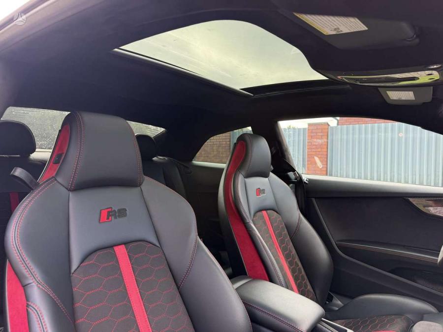 Grey Audi RS5 2018 in Kaunas, with an engine capacity of 2.89 L and mileage of 79 thousand km for 35500 €, photo 35 on AUTOMOTO.COM.LV