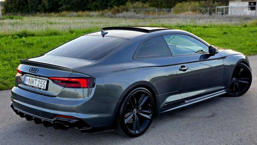 Pelēks Audi RS5 2018 Šauļi, ar dzinēja tilpumu 2.89 L un nobraukumu 81 tūkst. km par 38800 €, foto 4 vietnē AUTOMOTO.COM.LV