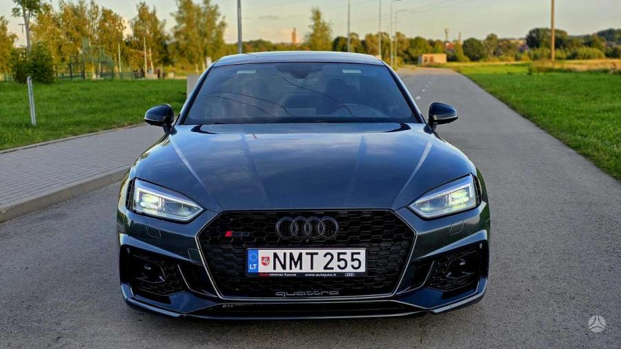 Pelēks Audi RS5 2018 Šauļi, ar dzinēja tilpumu 2.89 L un nobraukumu 81 tūkst. km par 38800 €, foto 16 vietnē AUTOMOTO.COM.LV