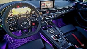 Pelēks Audi RS5 2018 Šauļi, ar dzinēja tilpumu 2.89 L un nobraukumu 81 tūkst. km par 38800 €, foto 24 vietnē AUTOMOTO.COM.LV